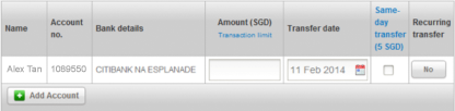Funds Transfer | OCBC